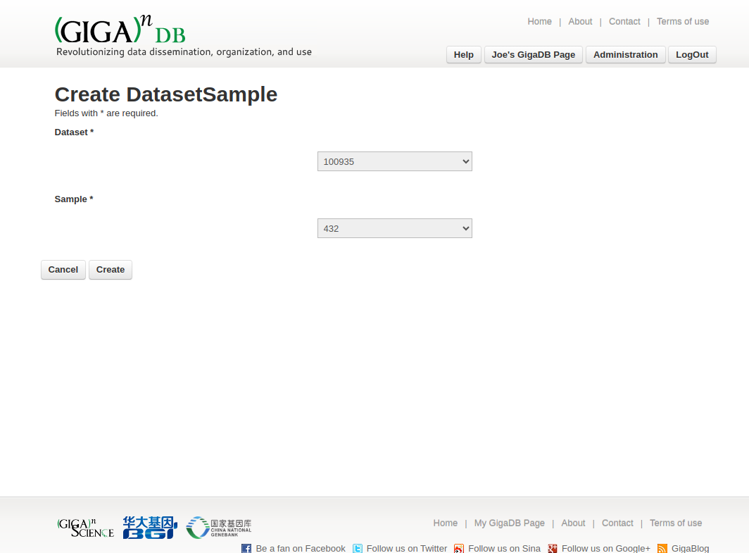 Admin Styles - Create and Update forms · Issue #1505 · gigascience/gigadb-website · GitHub