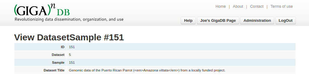 Admin Styles - Update dataset detail pages · Issue #1512 · gigascience/gigadb-website · GitHub