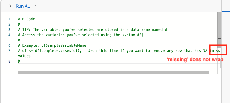 [Bug] Word wrap allows for horizontal scroll · Issue #4143 · microsoft/monaco-editor · GitHub