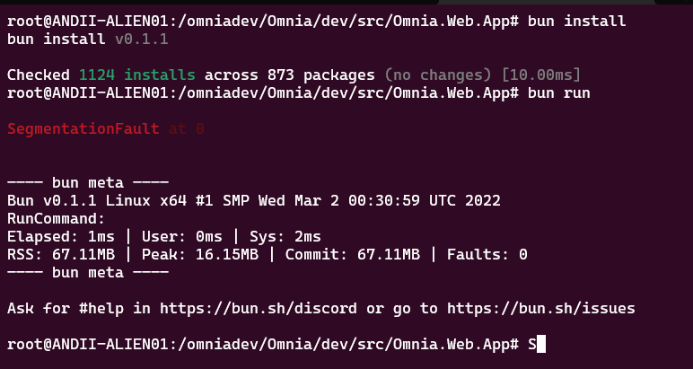 Windows Subsystem For Linux Ubuntu Get Segmentationfault At 0 · Issue