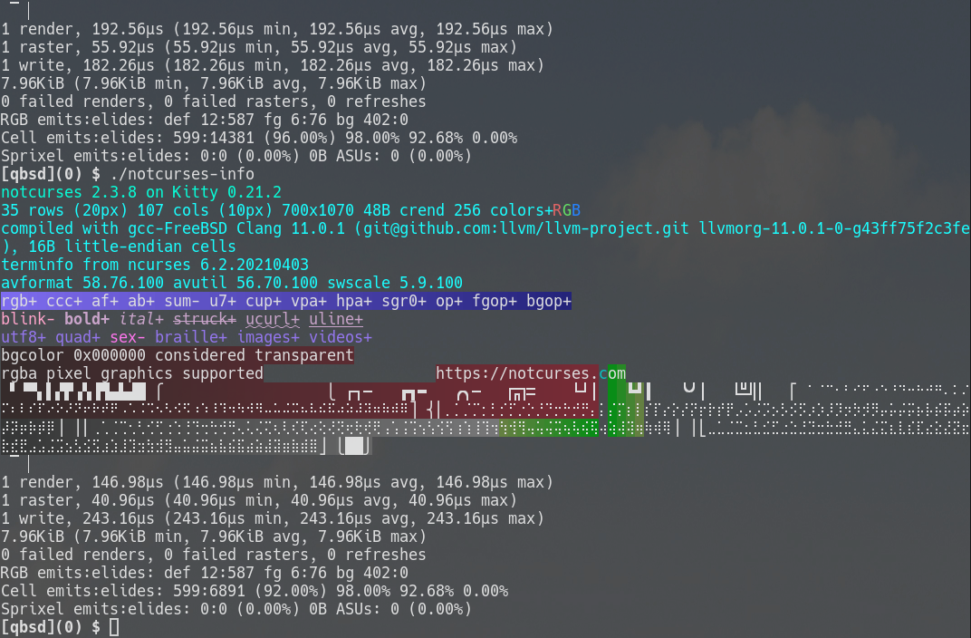 notcurses-info malformed on wezterm/freebsd · Issue #1837 ...