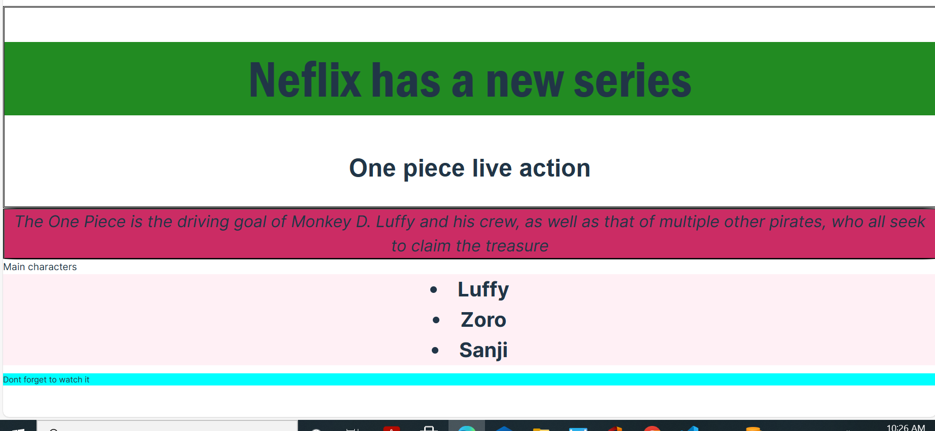 Task 4: JSX Semantics · Issue #4 · yogeshtakeo/BFD36_files · GitHub