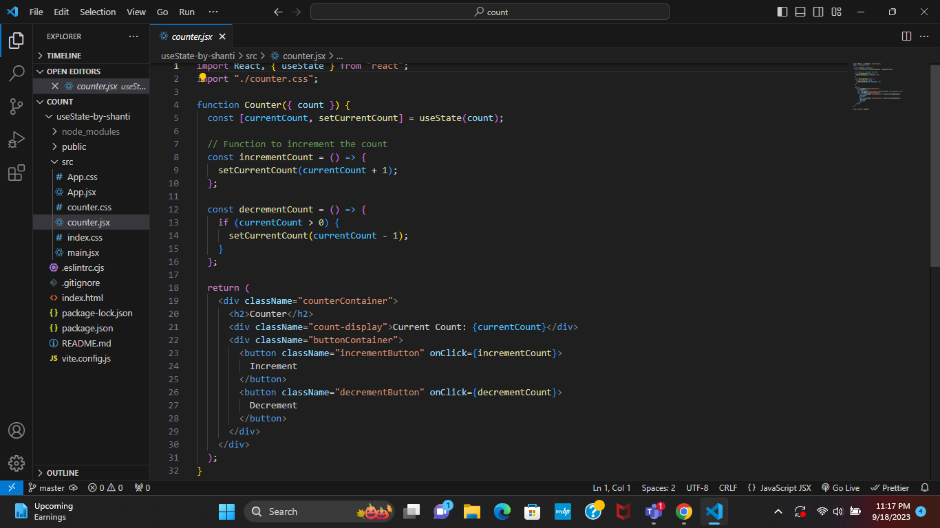 Task 12: UseState · Issue #13 · yogeshtakeo/BFD36_files · GitHub