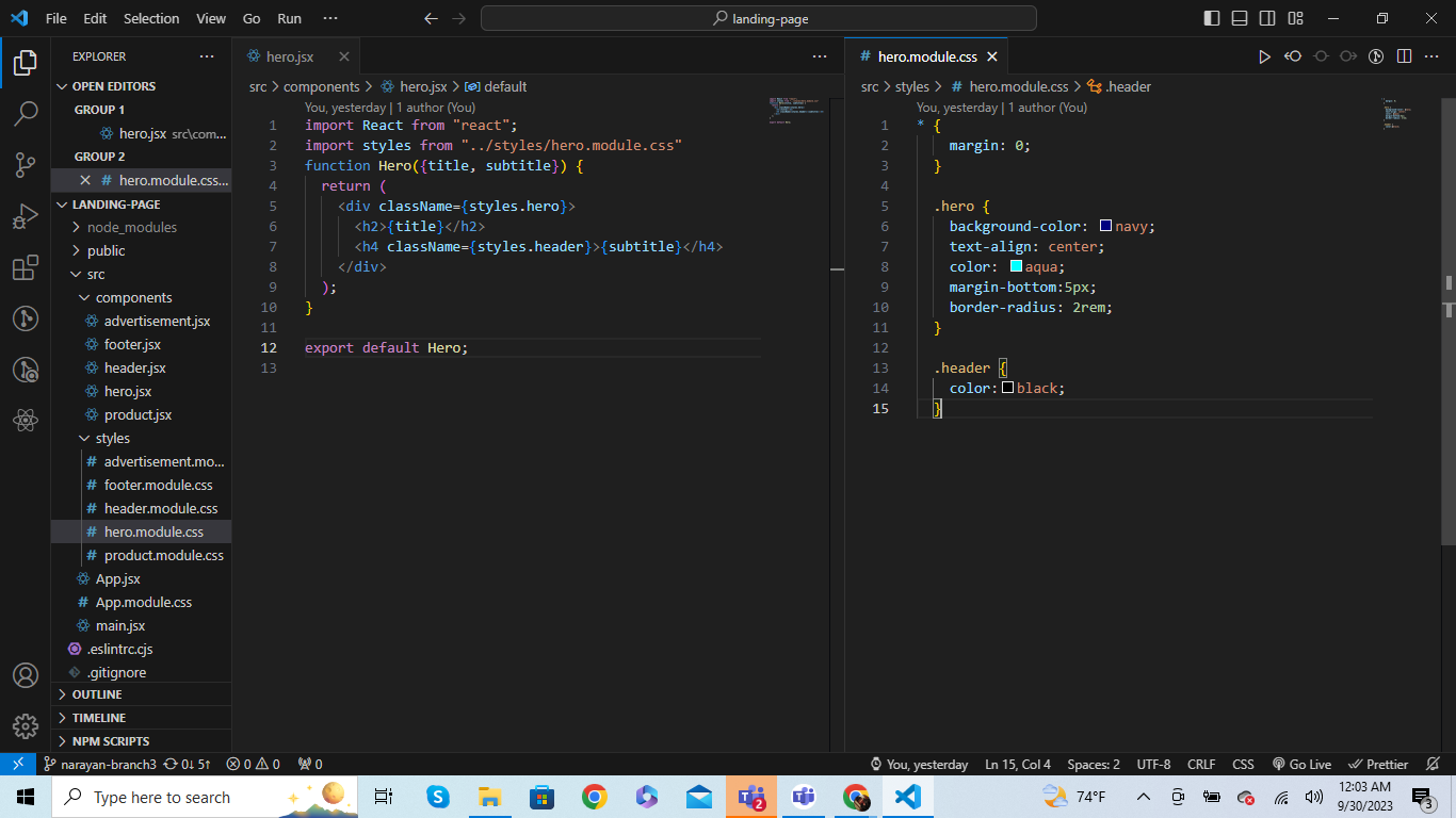 Task 14: Landing Page · Issue #15 · yogeshtakeo/BFD36_files · GitHub