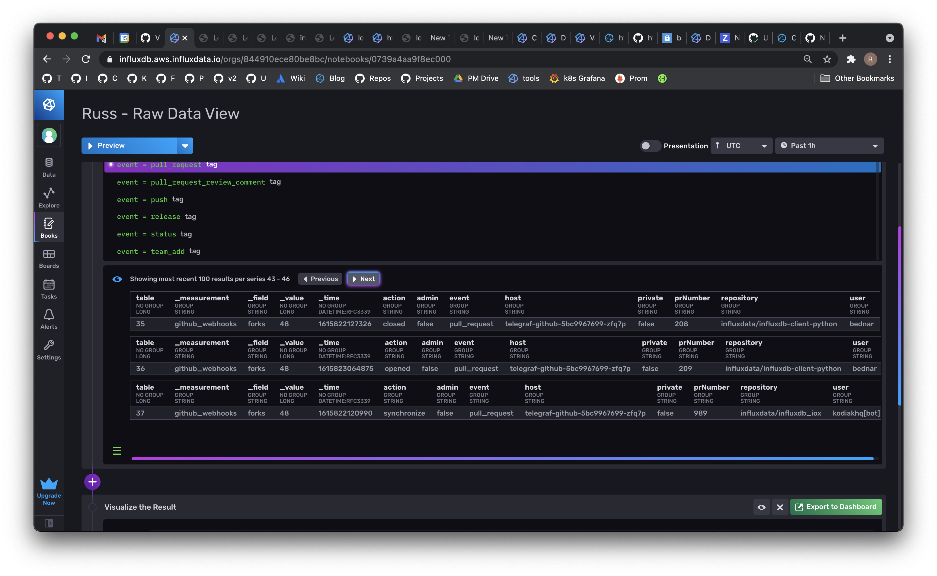 Notebooks: merge repeating headers · Issue #842 · influxdata/ui · GitHub