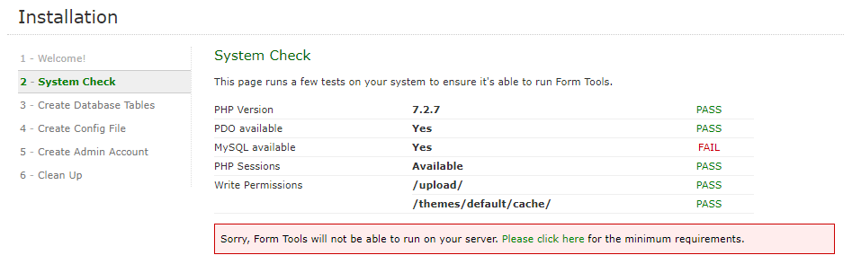New install step 2 error · Issue #476 · formtools/core · GitHub
