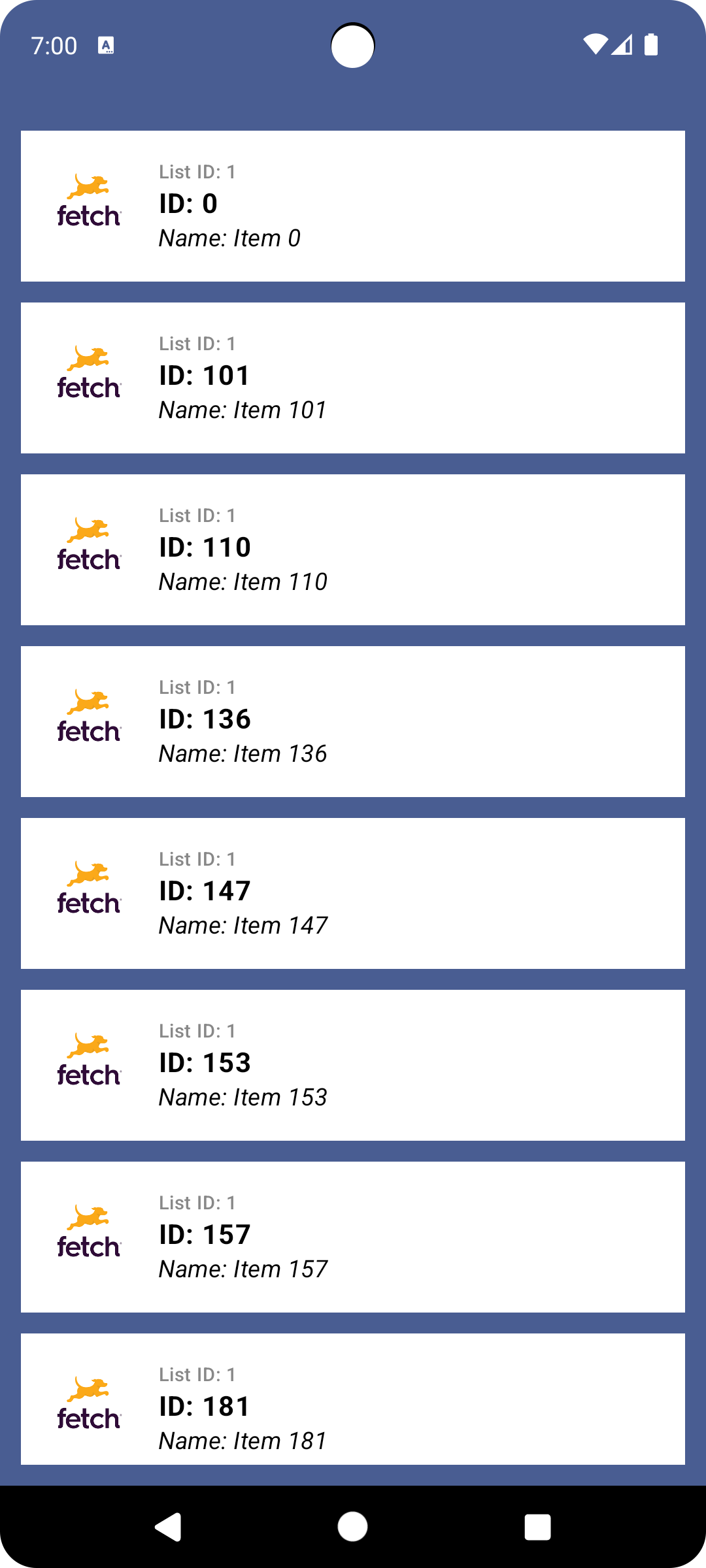 GitHub - rishabharora3/FetchLister: A sleek, modern Android sample ...