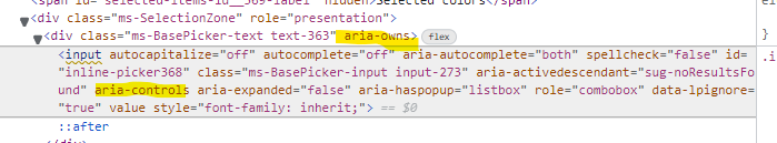 Pickers Display Invalid Aria Properties · Issue 21656 · Microsoftfluentui · Github
