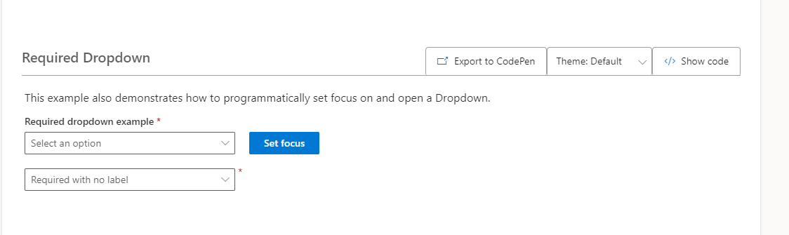 Add required tag to dropdown component · Issue #22090 · microsoft/fluentui · GitHub