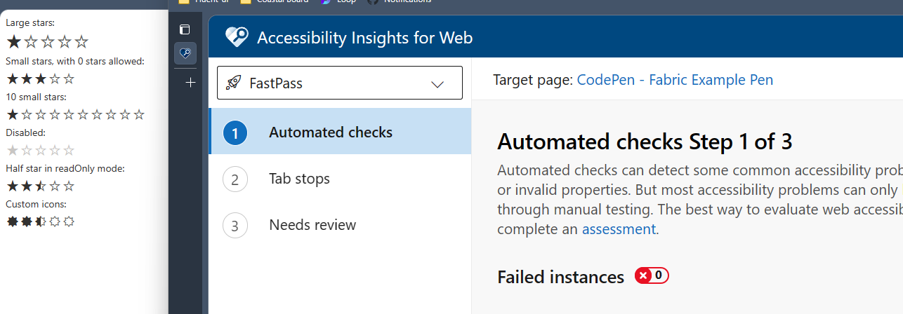 Bug Accessibility Issue Rating Star · Issue 26044 · Microsoftfluentui · Github