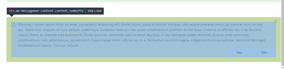 MessageBar multiline without padding-right and padding-bottom · Issue #2080 · microsoft/fluentui ...