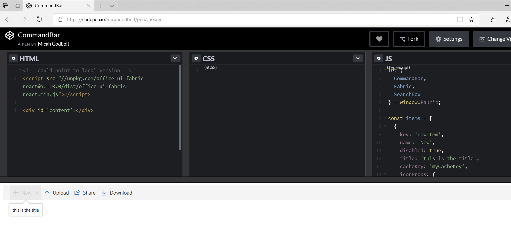 5.x CommandBar tooltip does not display in IE11 · Issue #5310 · microsoft/fluentui · GitHub