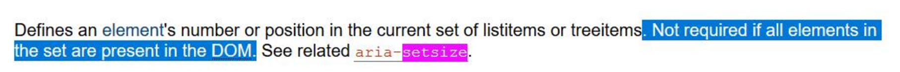Remove aria-setsize and aria-posinset from CommandBar · Issue #6232 · microsoft/fluentui · GitHub