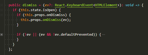 Panel: CloseButton isn't passing event through to onDismiss · Issue ...