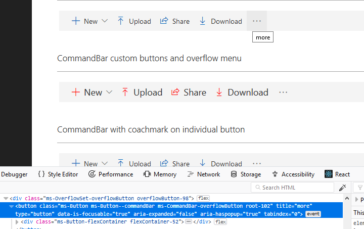 CommandBar A11y Pass · Issue #6390 · microsoft/fluentui · GitHub