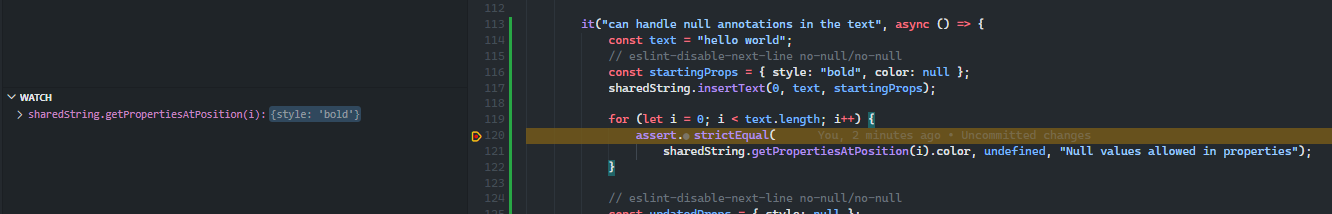 Getting `null` property value when iterating segments in SharedString. · Issue #3373 · microsoft ...