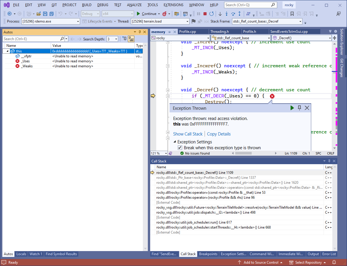 Loading Terrain Crash · Issue #16 · pelicanmapping/rocky · GitHub