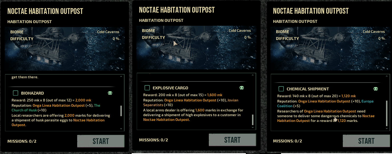 [Unstable] Cargo mission reward preview is incorrect in the mission ...