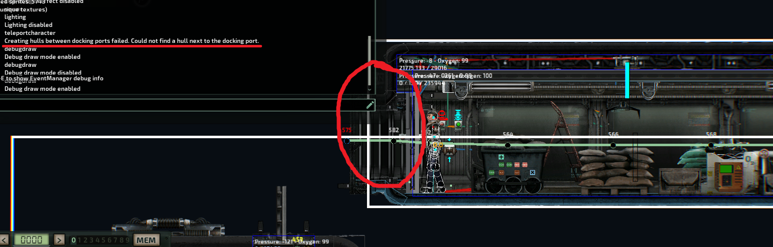 [Bug] Docking ports do not generate dynamic hull zone near outpost dock ...