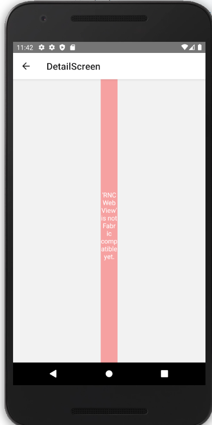 RNC WebView is not fabric compatible yeat · Issue #2759 · react-native-webview/react-native ...