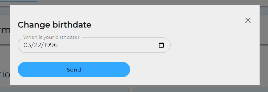 Update the date format of 'Change birthdate' dialog · Issue #1095 · podkrepi-bg/frontend · GitHub