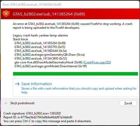 Gta5b2802exesub141385264 0x89 · Issue 2181 · Citizenfxfivem · Github 