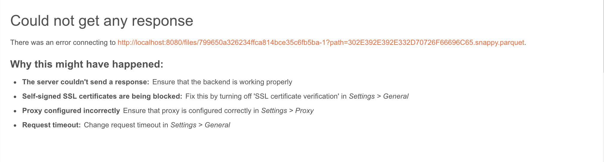 Postman Doesn T Render Response When Content Length Is Set For 206 Partial Content