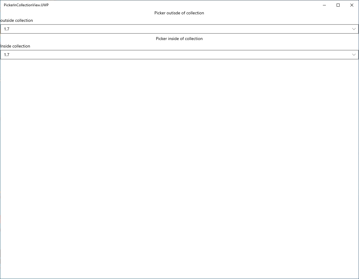 Bug Android Picker Inside Collectionviewheader Not Binding Data · Issue 8894 · Xamarin
