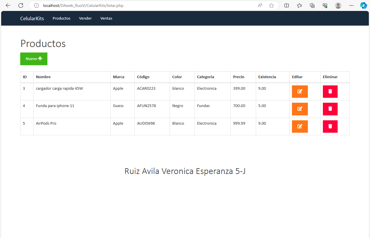 GitHub - veronicaruizav/UIII-Act-3-CRUD-tabla-relacional: Veronica esperanza Ruiz Avila 5-j