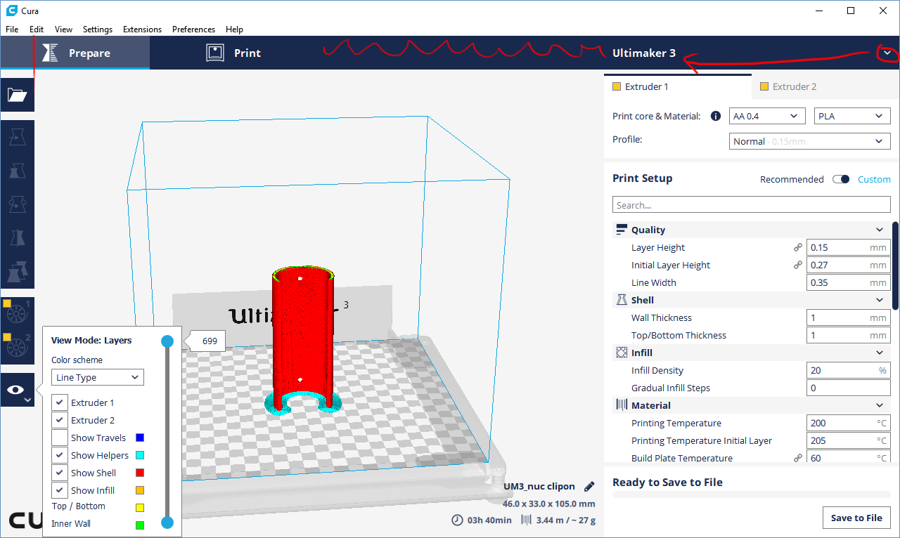Feedback on the top bar · Issue #2072 · Ultimaker/Cura · GitHub