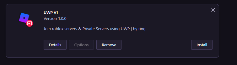GitHub - Ringible/UWP-Version-1.0.1: UWP Allows you to join ROBLOX servers & private servers ...