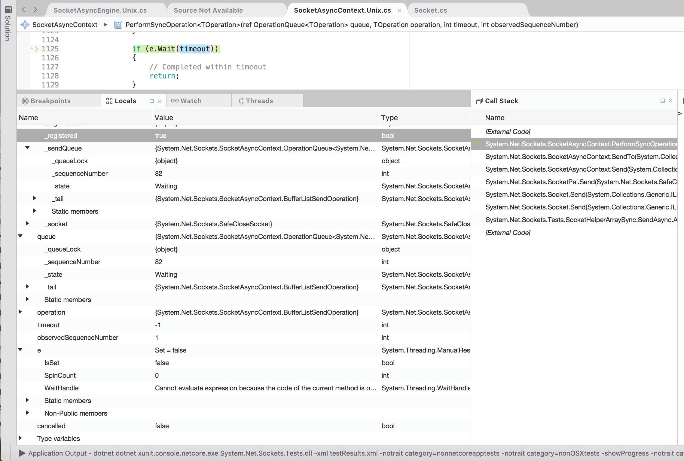 [Mac] Tests failed: System.Net.Internals.SocketExceptionFactory ...