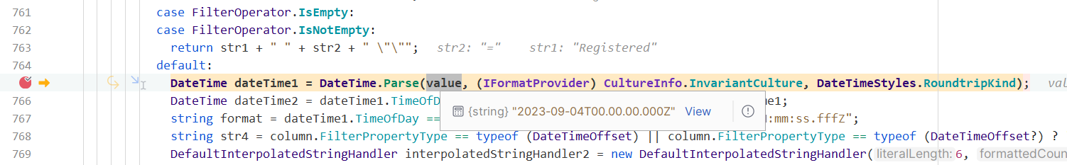 RadzenDataGrid & DateTime Column has filtering issues depending on the culture: System ...