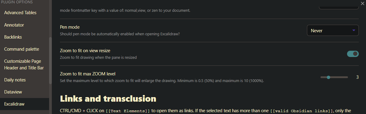 If drawing content is little, the embedded file view is enlarged ...