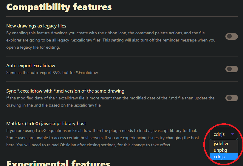 LaTeX support did not load. Using fallback solution. Try checking your network connection ...