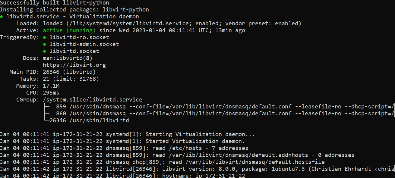 Libvirt Install Issue · Issue #1295 · kevoreilly/CAPEv2 · GitHub