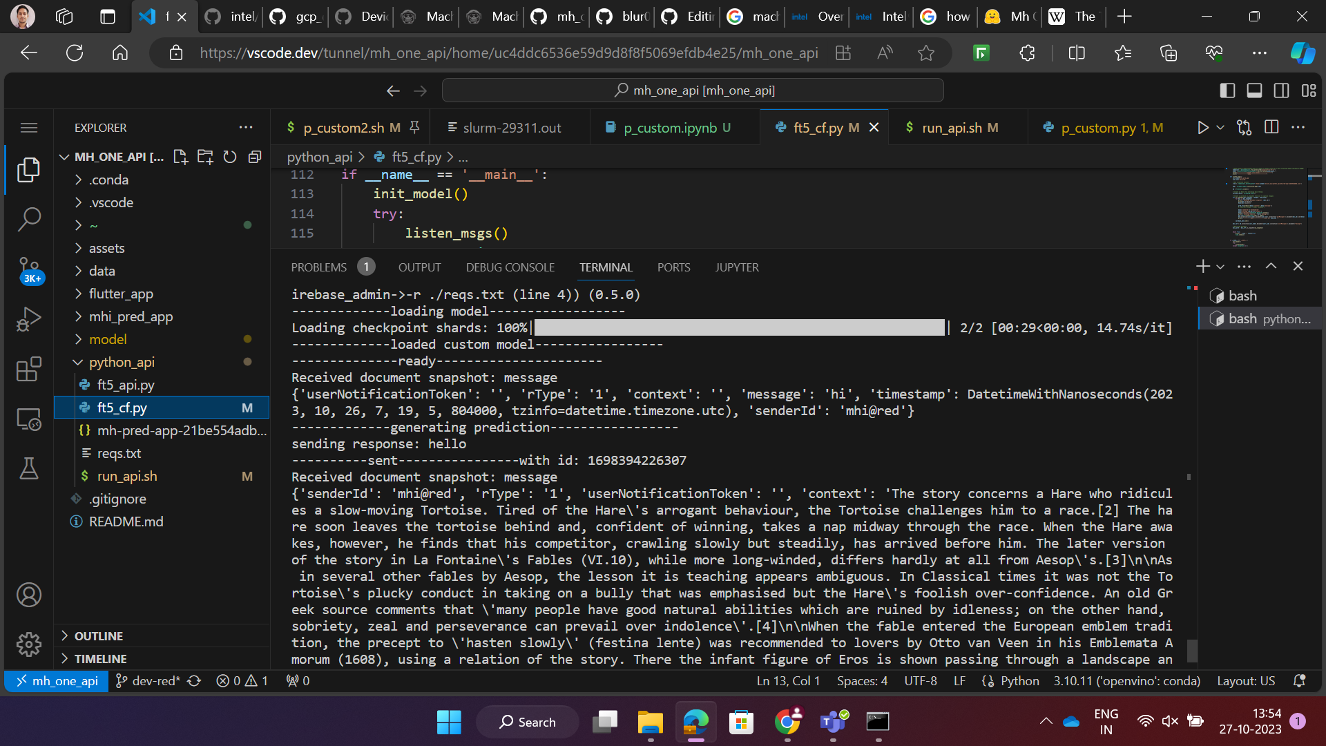 GitHub - redR0b0t/mh_one_api