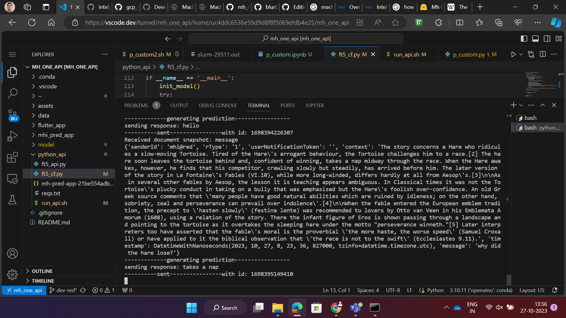 GitHub - redR0b0t/mh_one_api