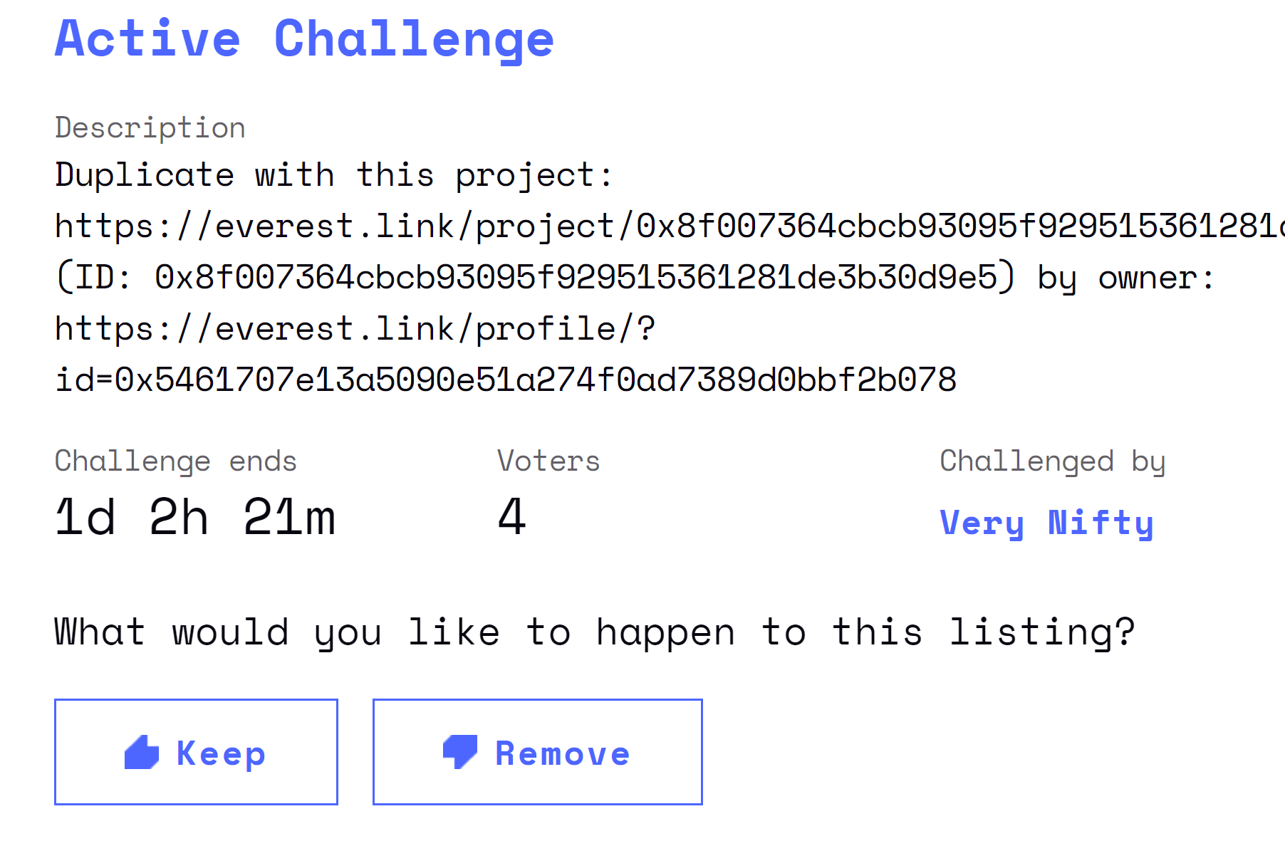 Cannot vote on open challenges · Issue #193 · graphprotocol/everest · GitHub