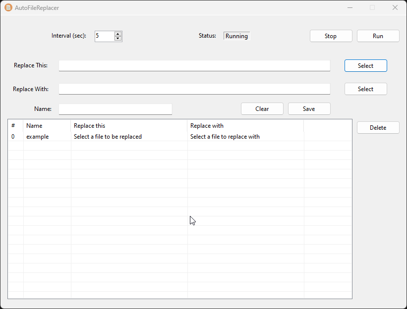 GitHub - Timmy-B/AutoFileReplacer: Tool to automatically replace or delete specific files at a ...