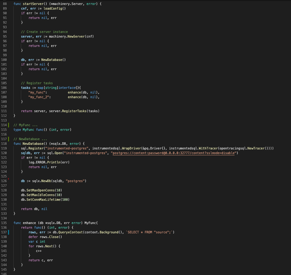 Passing in database connections to tasks? · Issue #293 · RichardKnop/machinery · GitHub