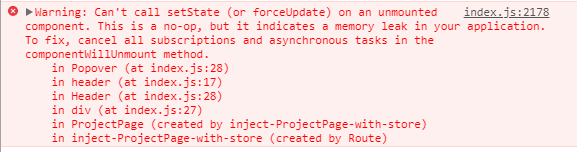 Popover 弹出框动态更新报Warning: Can't call setState · Issue #799 · ElemeFE ...