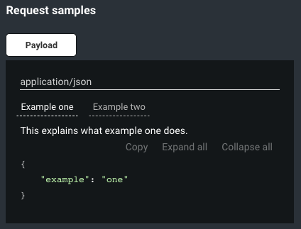 Display example descriptions · Issue #794 · Redocly/redoc · GitHub