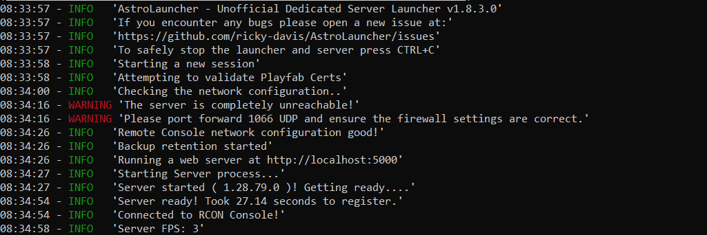 Status: Unreachable · Issue #126 · ricky-davis/AstroLauncher · GitHub