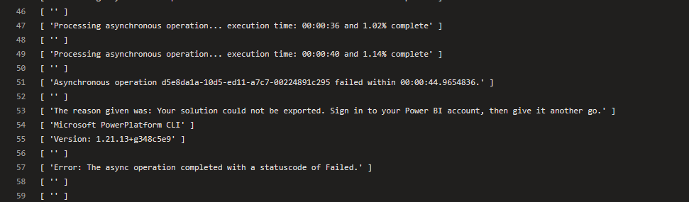 Export Solution Fails when a Solution-aware Power BI Report/Dataset is included · Issue #298 ...
