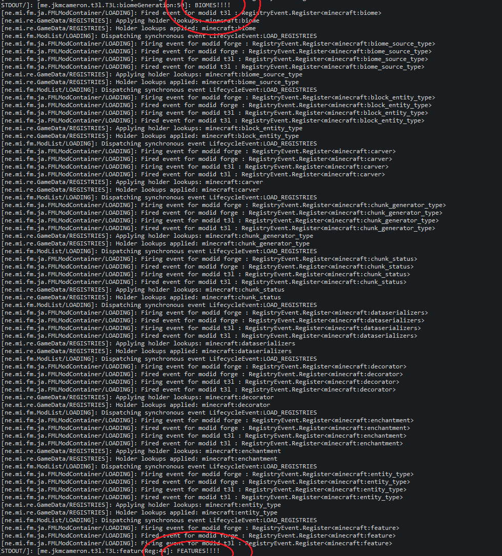 1.15.2, Biome Registry launches before Feature Registry · Issue #6572 · MinecraftForge ...