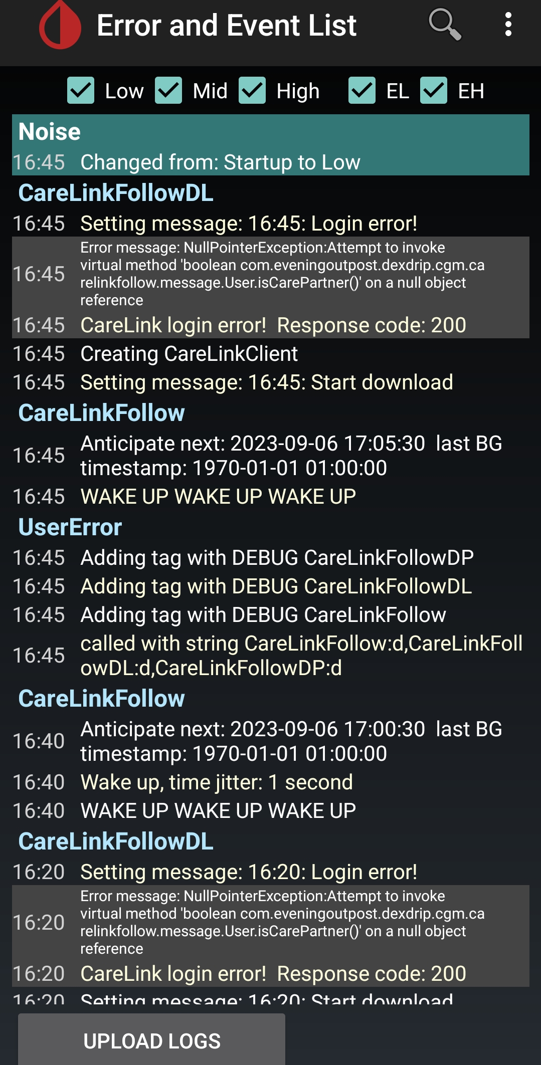 Login error with http response 200 · NightscoutFoundation xDrip · Discussion #3068 · GitHub