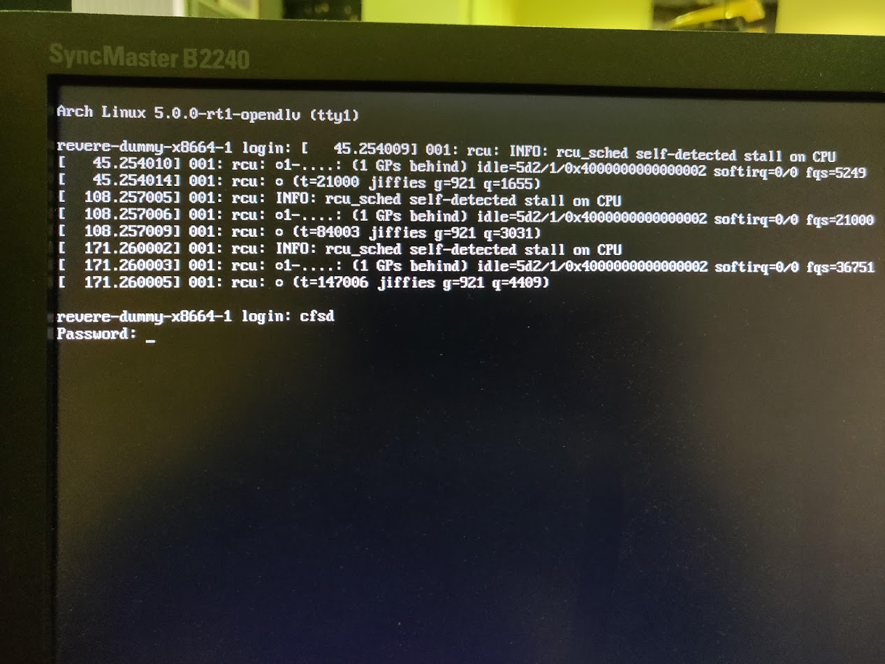 Rcu: INFO: rcu_Sched self-detected stall on CPU · Issue #2 · chalmersfsd/opendlv-platform-lynx ...