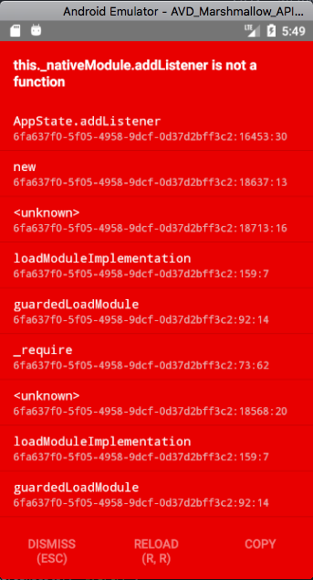 Android Debug JS Remotely got error: 'this._nativeModule.addListener is not a function' · Issue ...