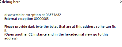 Disassembler exception · Issue #558 · cheat-engine/cheat-engine · GitHub